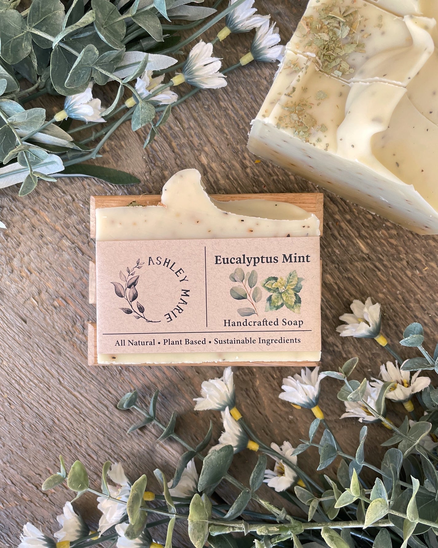 Eucalyptus Mint Soap – Refreshing Handmade Bar | Ashley Marie Soap